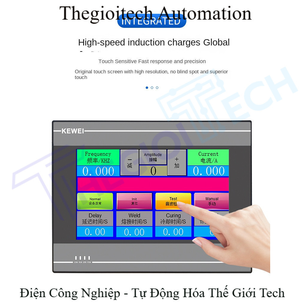 Màn Hình Cảm Ứng HMI Tích hợp PLC Tất Cả Trong Một KEWEI, Bộ Điều Khiển Lập Trình 4.3 7 Inch ...