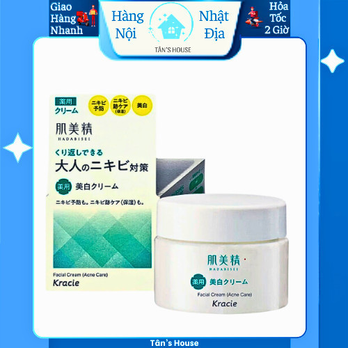Kem dưỡng da mụn Kracie Hadabisei Facial Cream Acne Care 50g Nhật Bản | Shopee Việt Nam