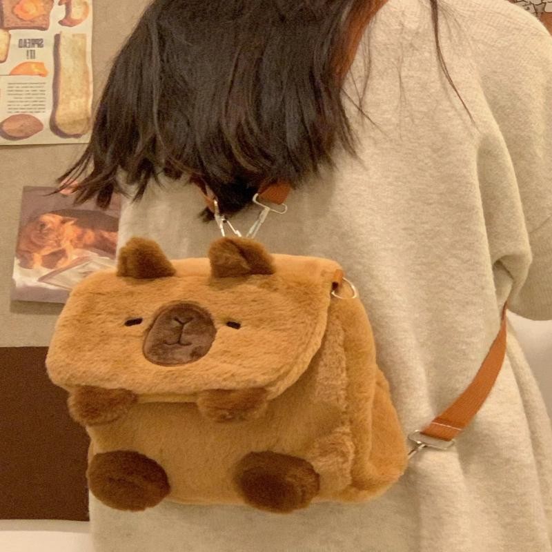 Balo cute cặp đi học 2024capybara Túi xách dễ thương NEW Korean Phối ...