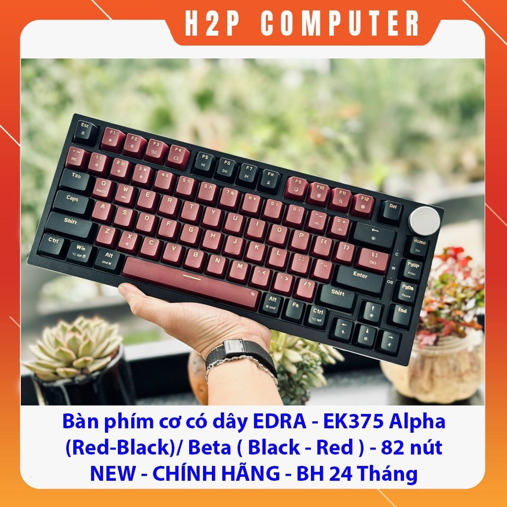 Bàn phím cơ có dây EDRA - EK375 Alpha (Red-Black) - Beta ( Black - Red ...