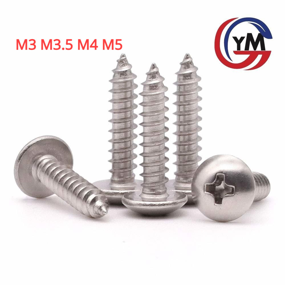 [Yhm1] Ốc Vít Đầu Tròn đầu dù PAKE Bằng INOX 304 M3M3.5M4M5 | Shopee ...