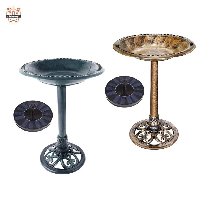 Bát tắm chim Pedestal Garden Bird năng lượng mặt trời cho | Shopee Việt Nam