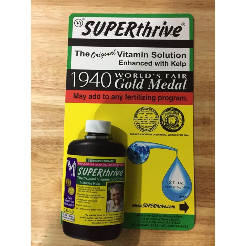 Siêu phẩm Superthrive 60ml-Mỹ -50 loại thuốc kích thích | Shopee Việt Nam