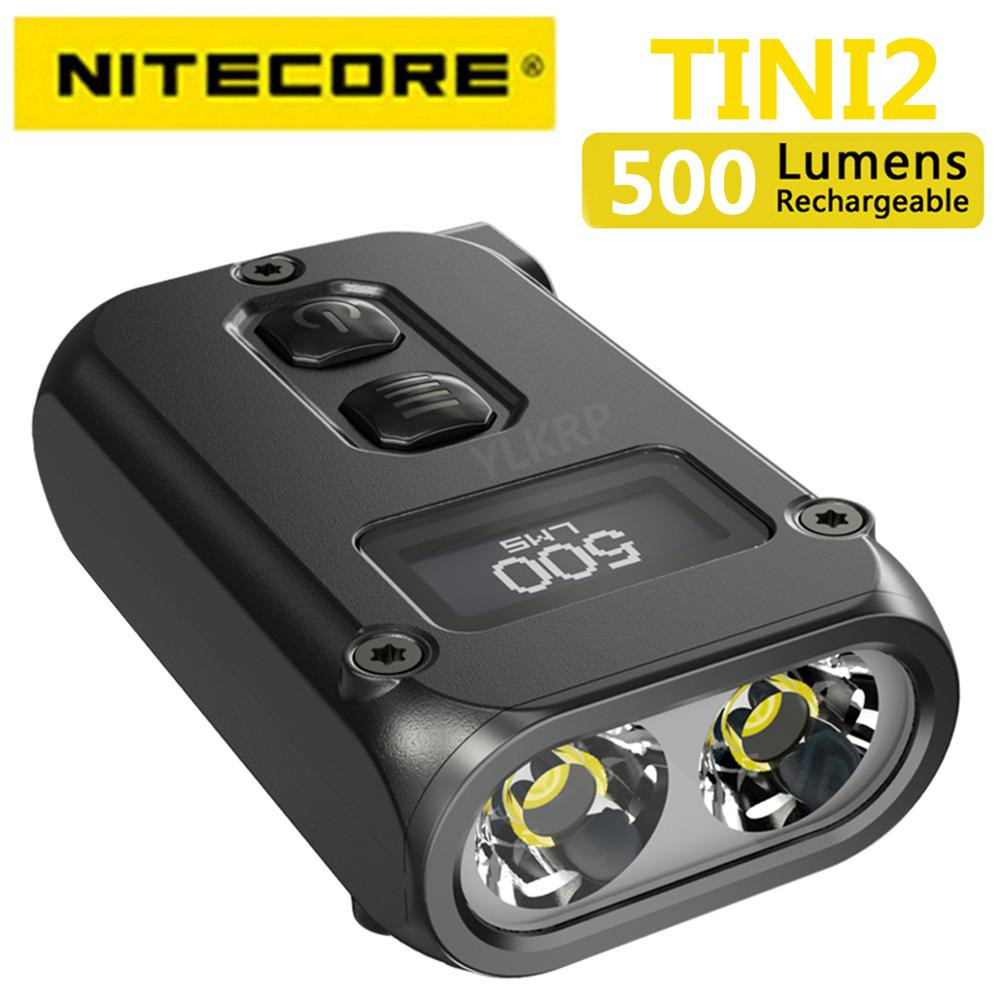 Đèn chìa khóa lõi kép thông minh NITECORE TINI2 500 Lumens OLED, Công ...