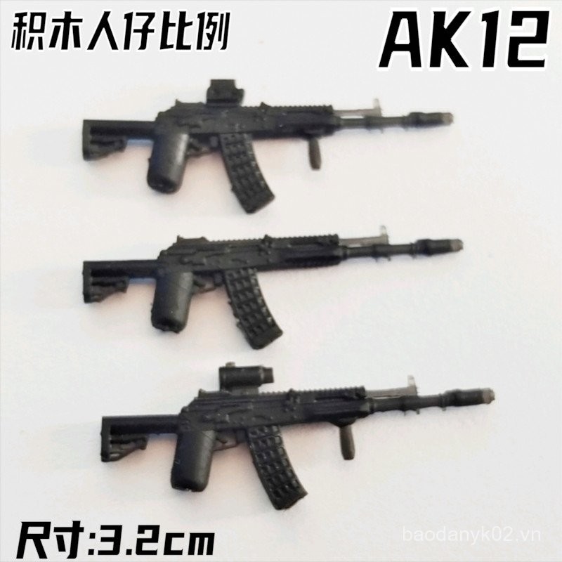 Khối xây dựng tương thích với mô hình quân đội của các hãng thứ ba AK12 AK47 phụ kiện hiện đại ...