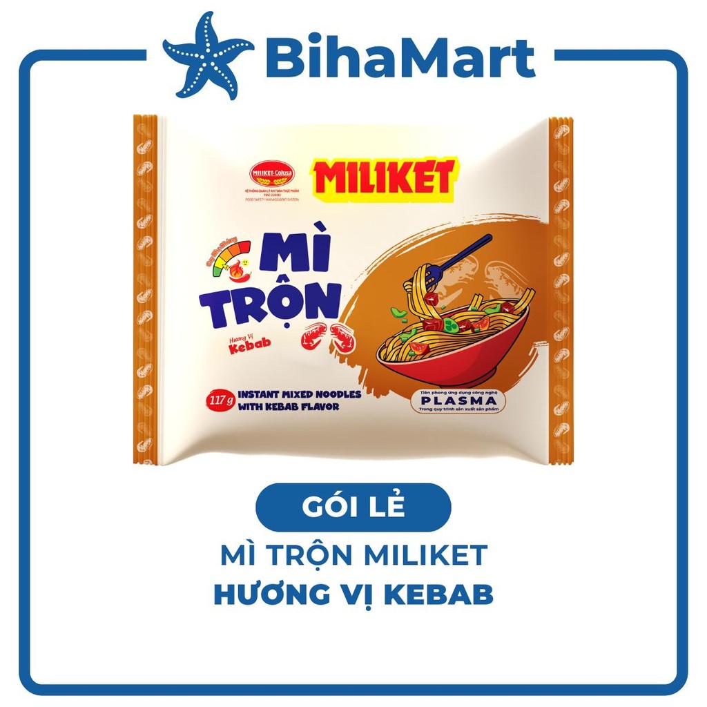 [GÓI LẺ] - COLUSA - Mì trộn Miliket hương vị Kebab, Mì trộn Kebab ...
