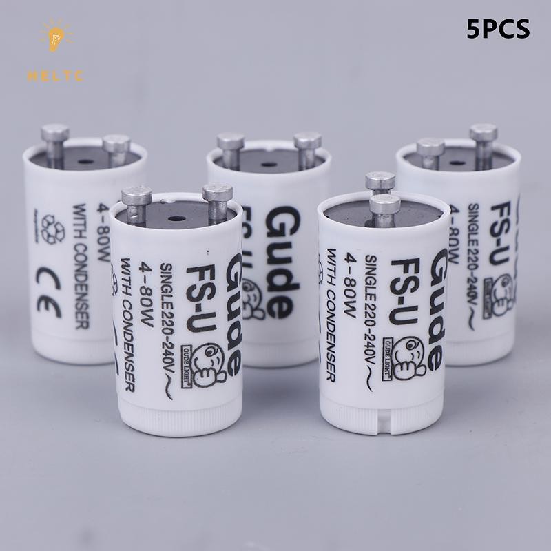 [Trn] 5 cái / bộ Bộ khởi động đèn huỳnh quang đơn 220V-250V 4-80W FS-U S2 TL Bộ khởi động ống ...