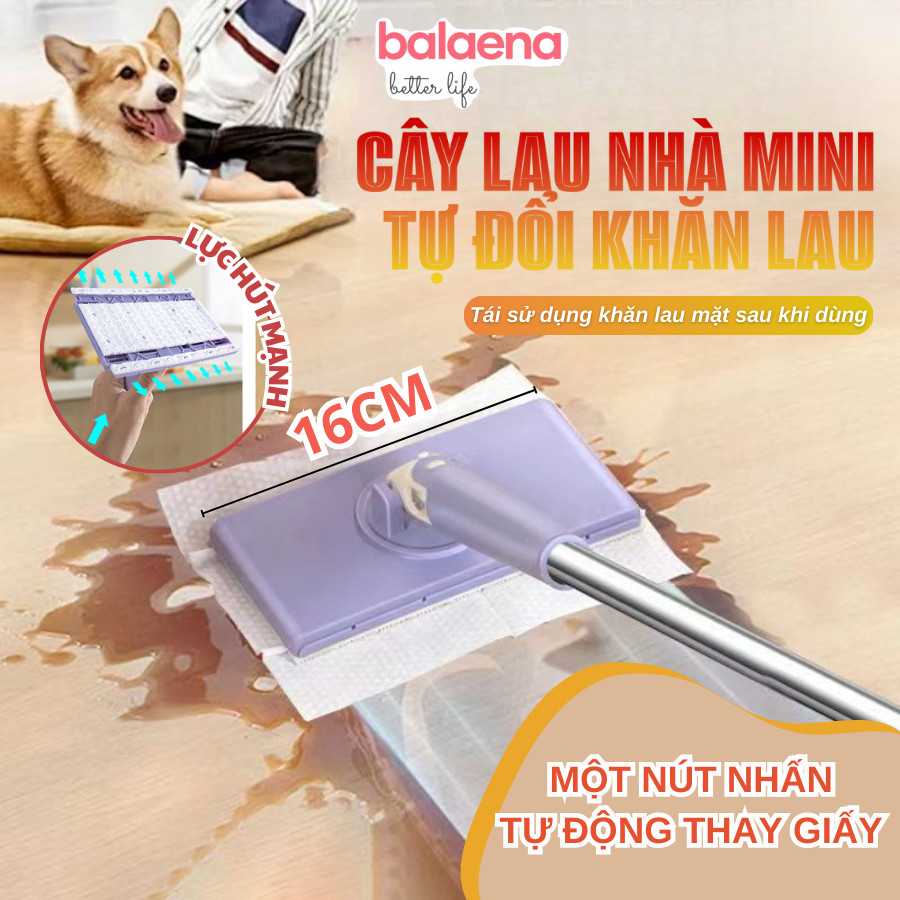 Cây lau kẹp khăn lau nhà, lau tủ bếp đa năng xoay 360 độ sử dụng nhiều ...