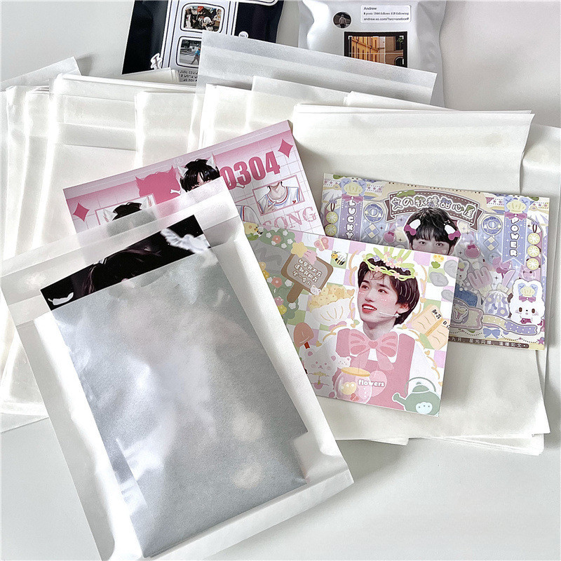 10 chiếc Túi giấy sáp Túi niêm phong mờ Túi đóng gói ảnh 6 inch ...