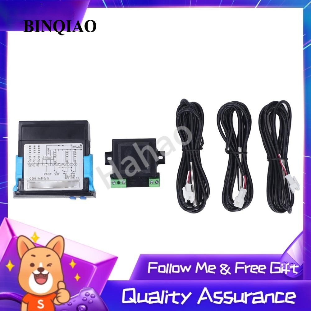 3 Way Output Thermostat Temperature Controller Kit Easy Operation 0℃-65 ...