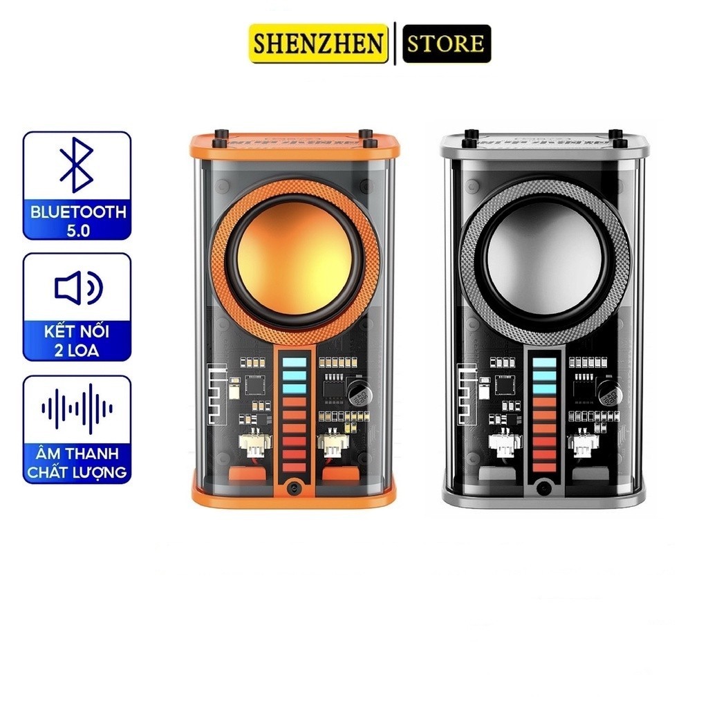 Loa bluetooth mini BYZ K07 nghe nhạc không dây bass rung công suất cao đèn led nhiều màu ...