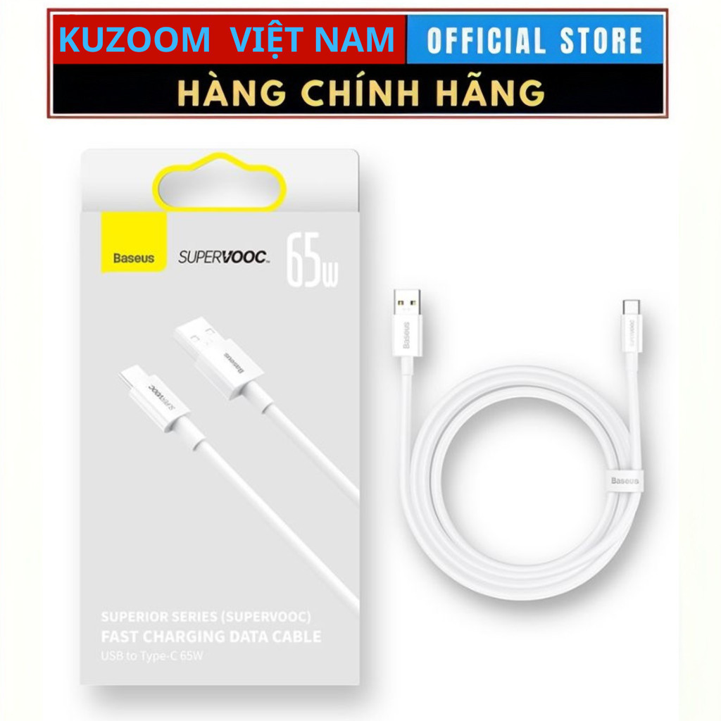 Cáp sạc USB to Type C 65W Baseus Superior Series (SUPERVOOC) Fast ...