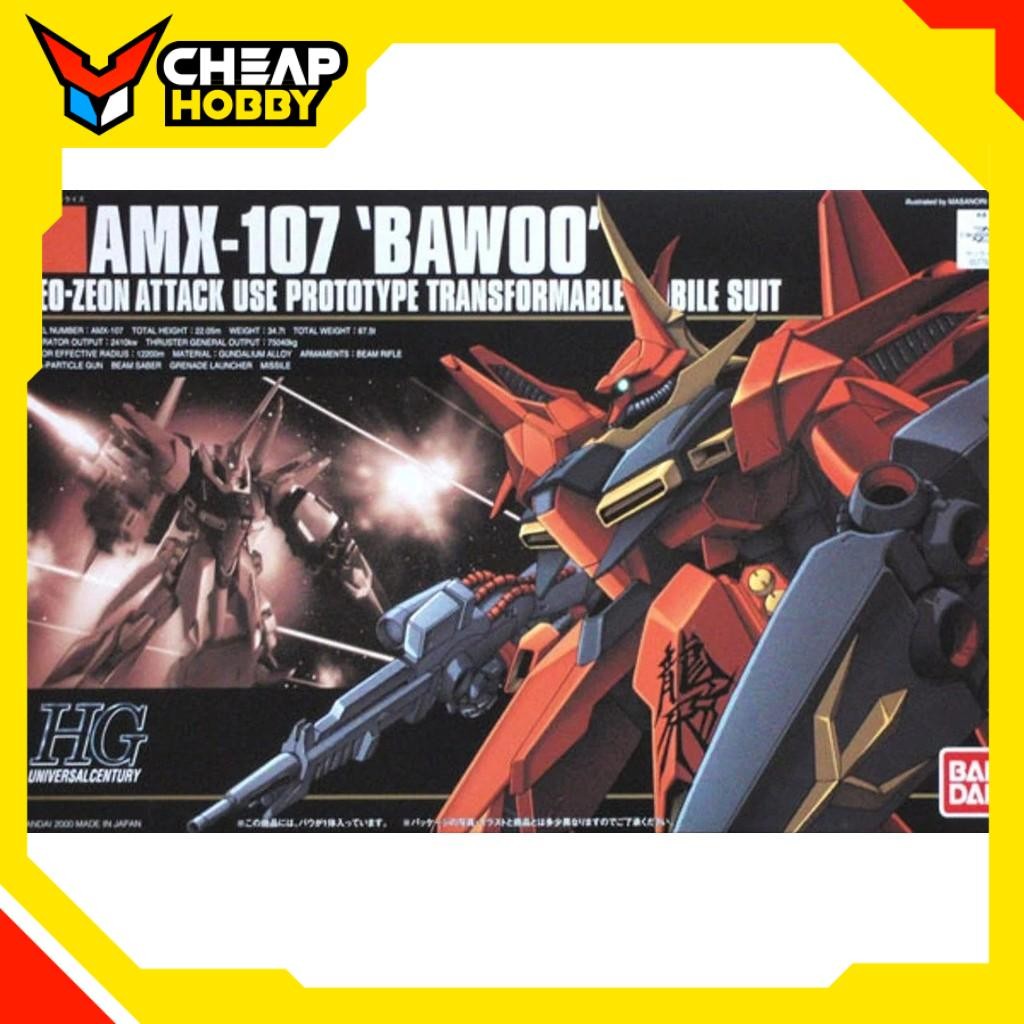 Mô Hình Gundam HG UC 1/144 AMX-107 BAWOO của Bandai Nhật Bản | Shopee Việt Nam