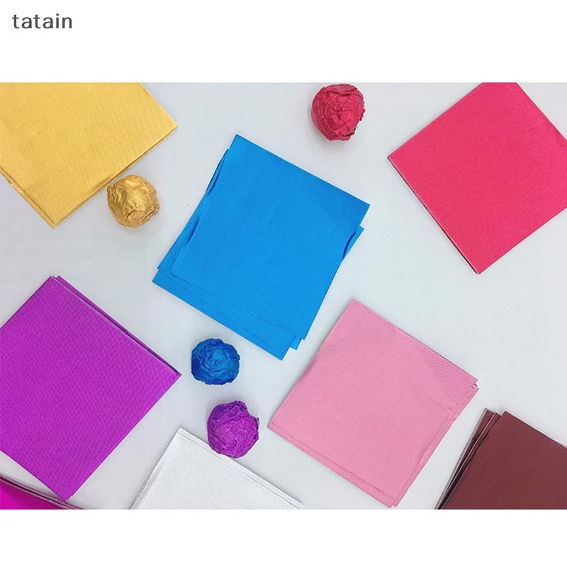 Tatain 100 Cái Giấy Kẹo Gói Giấy Sôcôla Nhôm Kẹo Đường Thực Phẩm Giấy ...