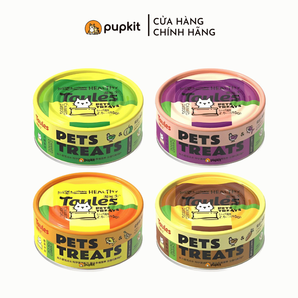 Súp thịt hộp Pate Mèo Taules Mix Trái Cây Pate dành cho Chó & Mèo Lon ...