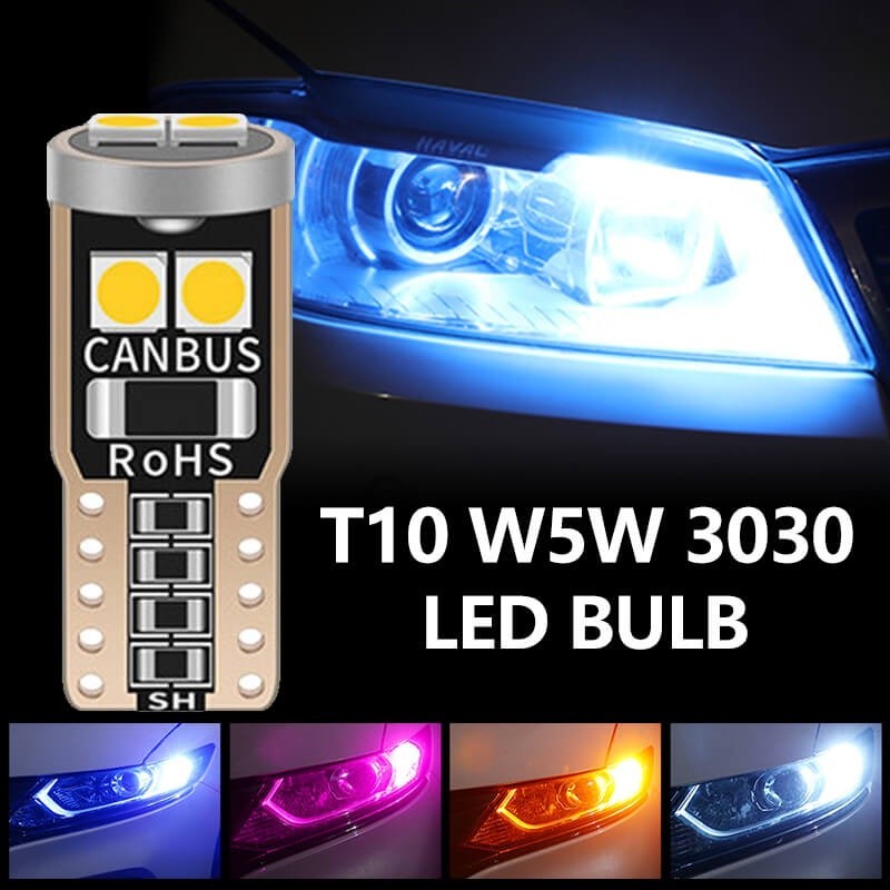 1pc T10 LED W5W canbus xe máy Đèn nội thất ô tô 194 501 6SMD 3030 Đèn LED Nhạc cụ bóng đèn Nêm ...