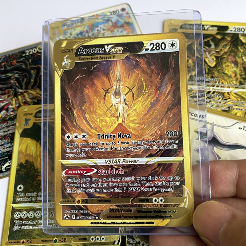 Trang chủ @ Thẻ kim loại Pokémon tự làm Arceus Vstar Pokémon Dialga ...