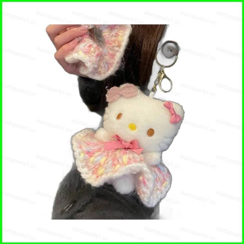 Bx Sanrio Hello Kitty Cầu Vồng Áo Len Đầm Dễ Thương Sang Trọng Búp Bê ...