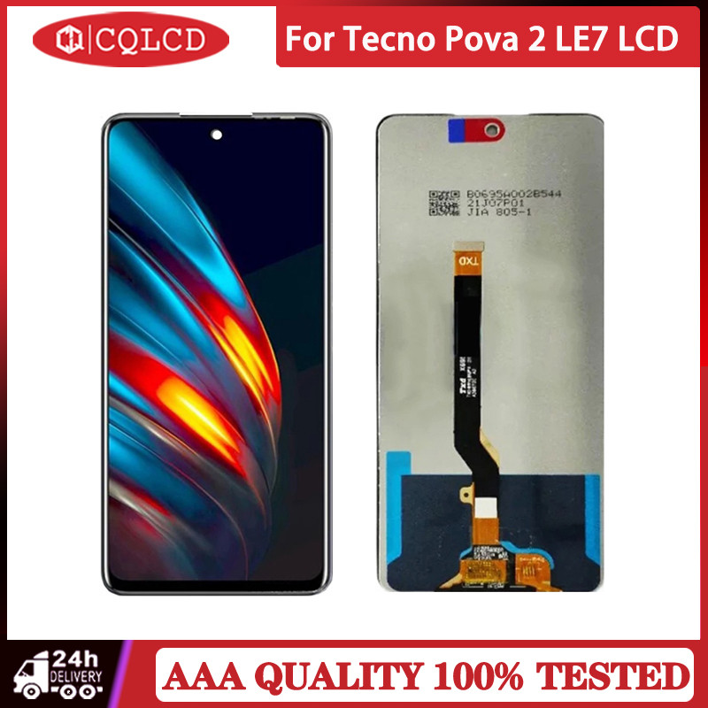 Dành cho Tecno Pova 2 LE7 Màn hình LCD Bộ số hóa màn hình cảm ứng ...
