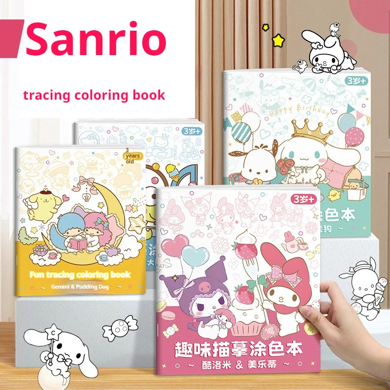 Sanrio Kuromi Tranh Sáng Tạo Notebook Trẻ Em Phác Thảo Tô Màu Sao chép ...