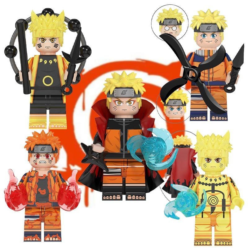 Tương thích với Lego Khối Xây Dựng Naruto Uzumaki Sáu Naruto Đồ Trang ...