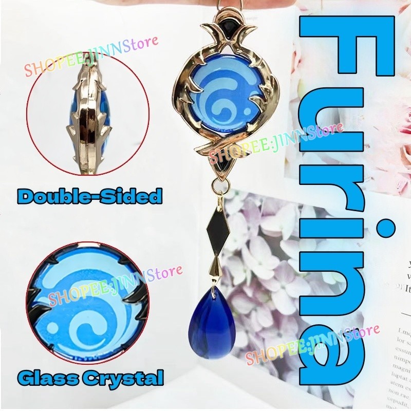 - Jinn - GENSHIN Impact Fontaine VISION Móc khóa FURINA Cosplay Móc ...