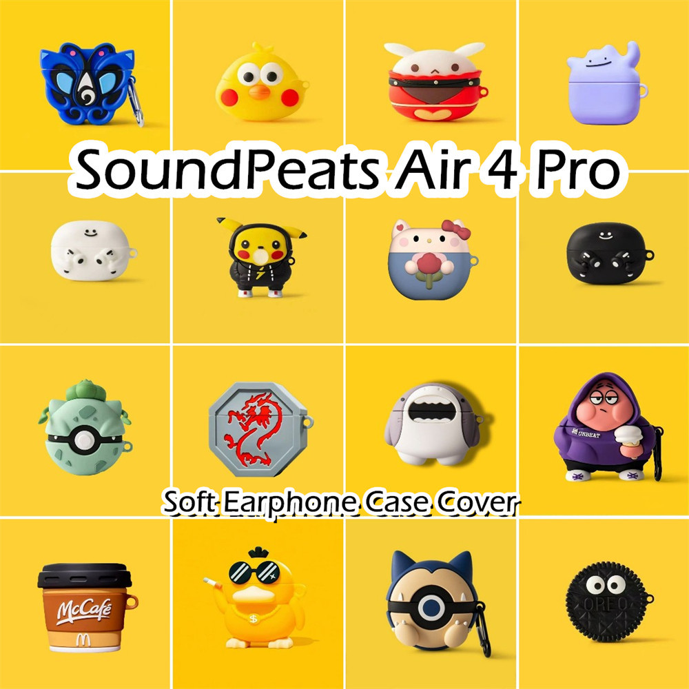 [Giảm giá hấp dẫn] Cho Soundpeats Air 4 Pro ốp tai ng Case Vệ Hộp Sạc Tai Nghe Phim hoạt hình ...