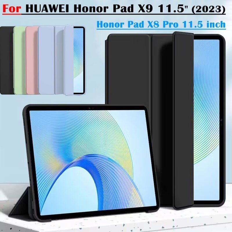 Dành cho Huawei Honor Pad X9 11.5 "(2023) ELN-W09 Vỏ lật bằng da TPU mềm cho Honor Pad X8 Pro 11 ...