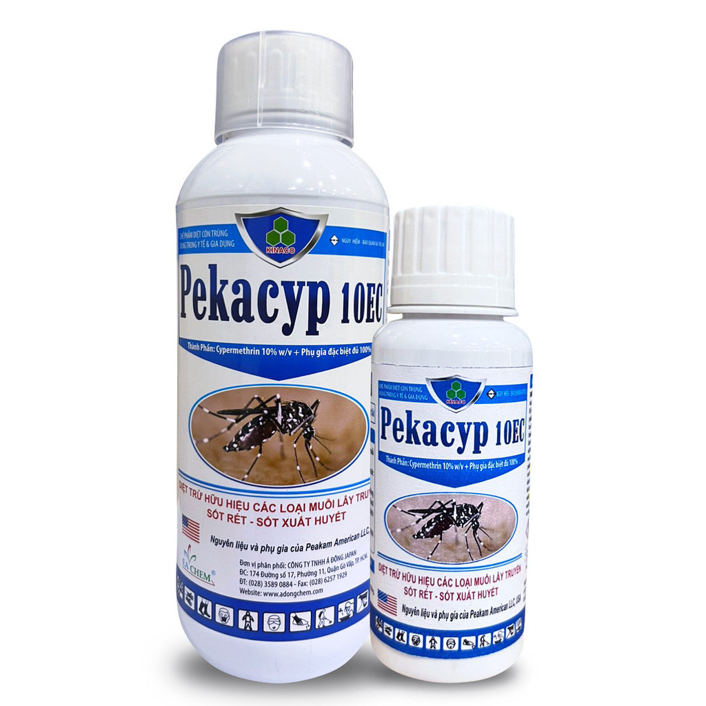 (chính hãng) Thuốc diệt muỗi Pekacyp 10EC 1 lít - diệt muỗi trong y tế ...