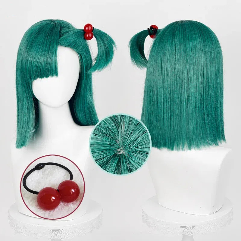 Bulma Buruma Cosplay Tóc Giả Ngắn Xanh Tóc Giả Tóc Tổng Hợp Chịu Nhiệt ...