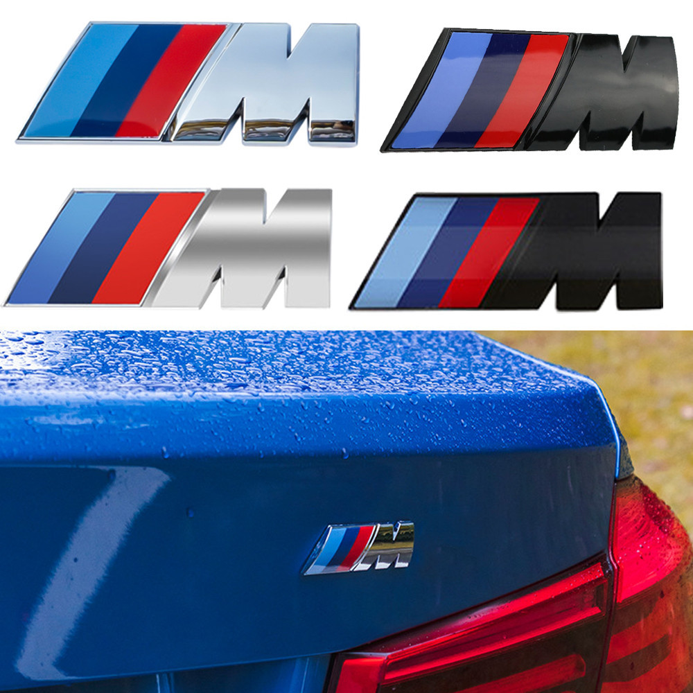 Logo BMW M Series Miếng Dán Kim Loại Biểu Tượng Huy Hiệu Chrom Cho Xe BMW E46 E39 E38 E90 E60 ...