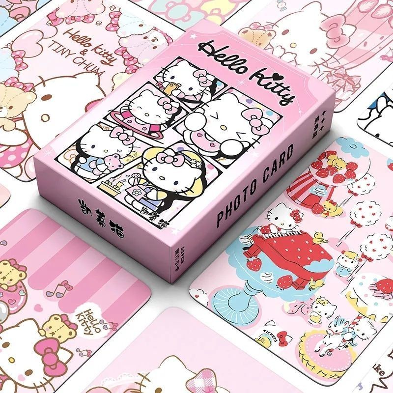 50 Miếng Hello Kitty Laser Photocard Hello Kitty Hàng hóa hai chiều HD ...
