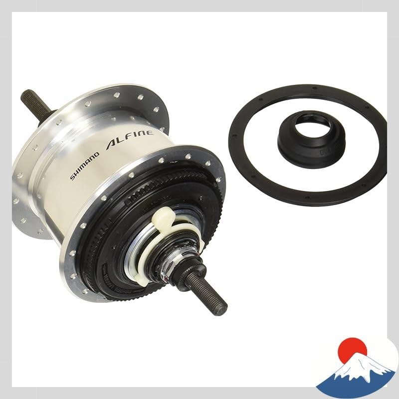 SHIMANO Alfine SG-S7001 8-Speed Internal Hub - Silver 32H, 187mm Axle, OLD: 135mm, Centerlock ...