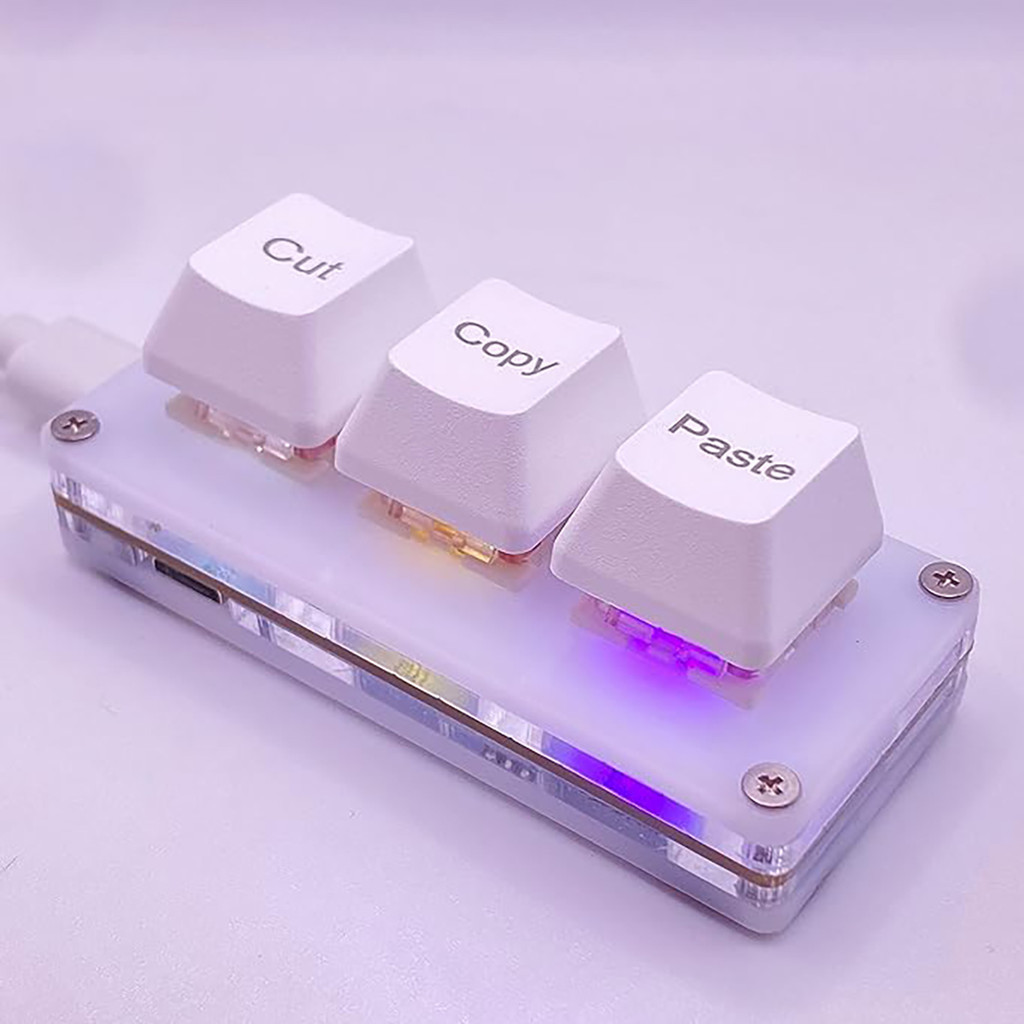 Mini 3 Phím Cắt Sao chép Dán Ctrl X C V Phím tắt RGB Macro OSU Bàn phím ...