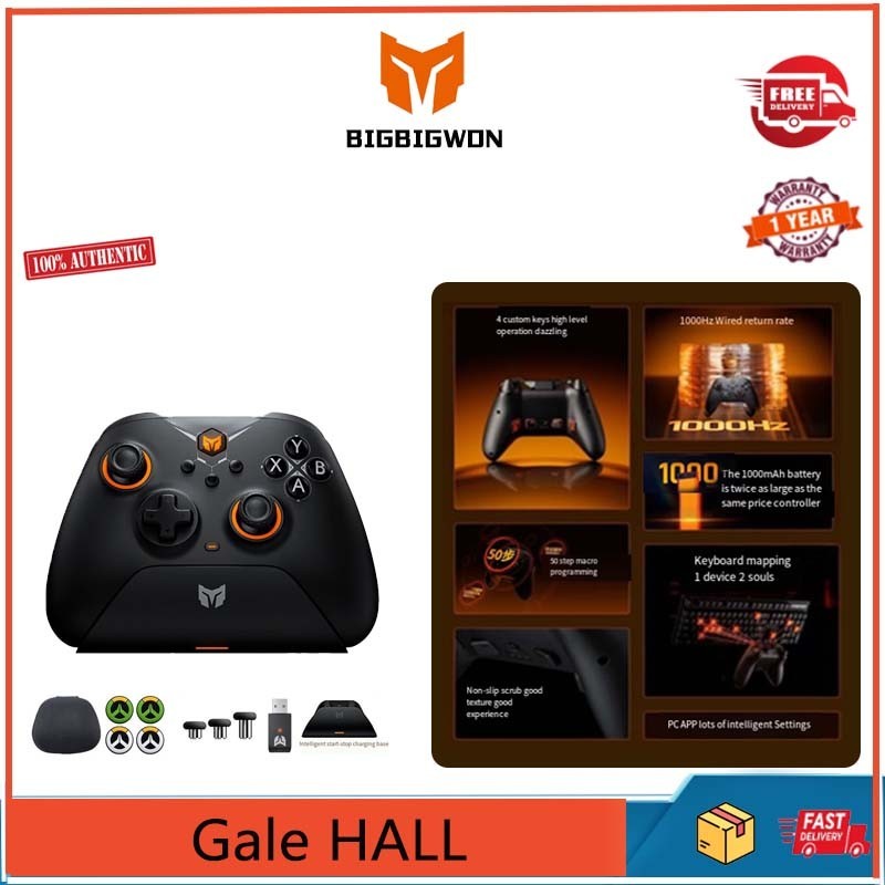 Bigbigwon Gale Hall tay cầm trò chơi ba chế độ Dual Hall, lập trình ...