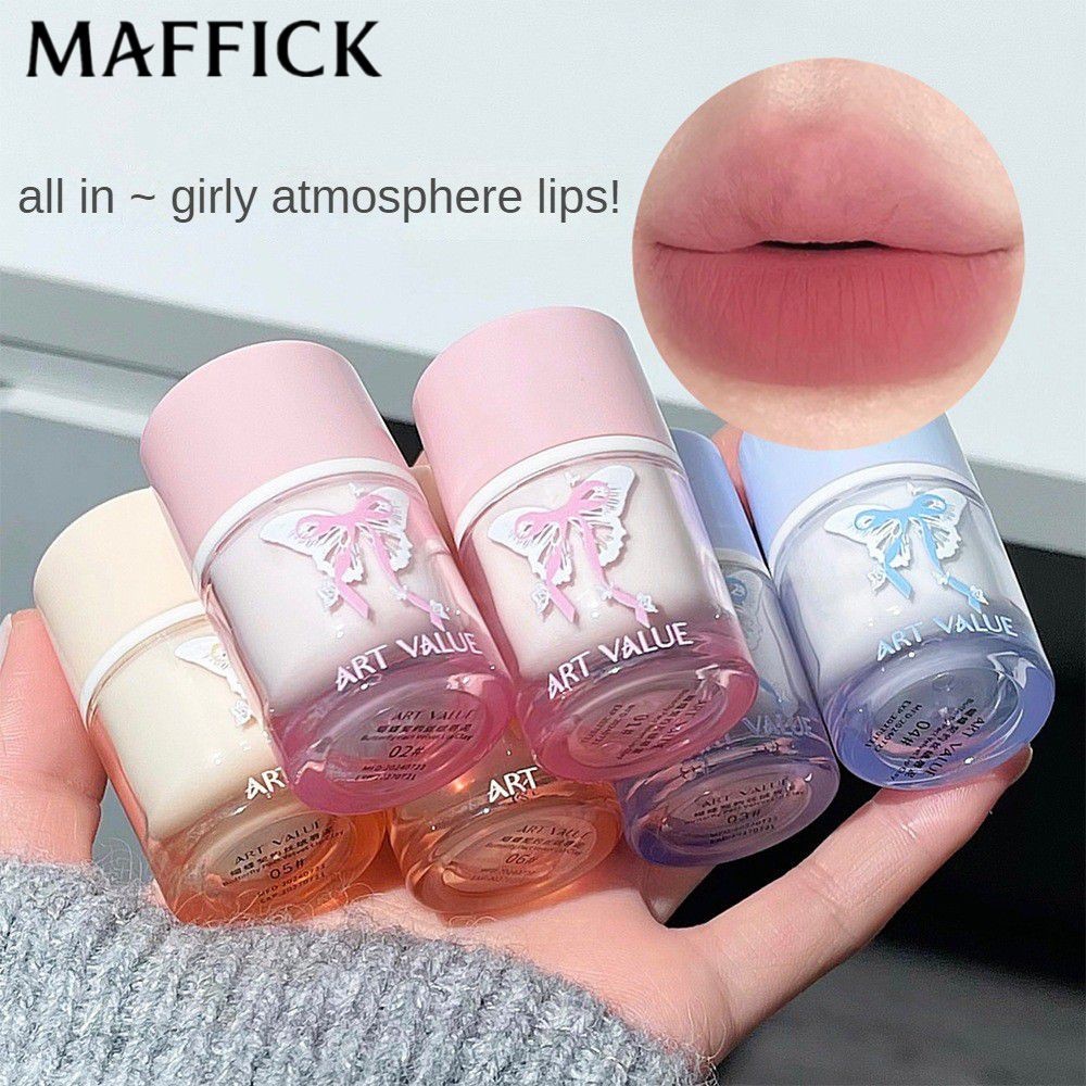 Son lì Art Value Butterfly Velvet Lip Mud Nude Matte Lipstick Whitening ...