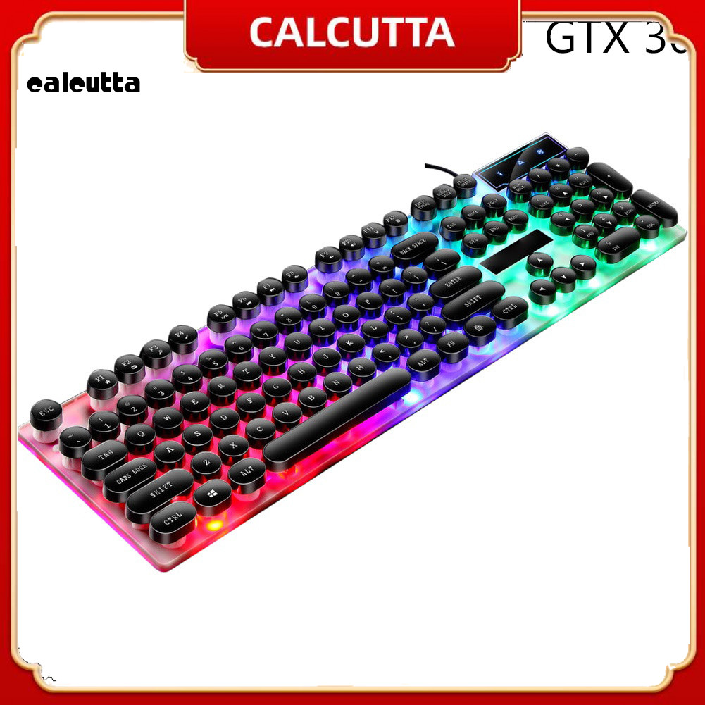 [Calcutta] Bàn phím chơi game có đèn nền LED có dây USB 104 nút GTX30 / K820 cho máy tính PC ...