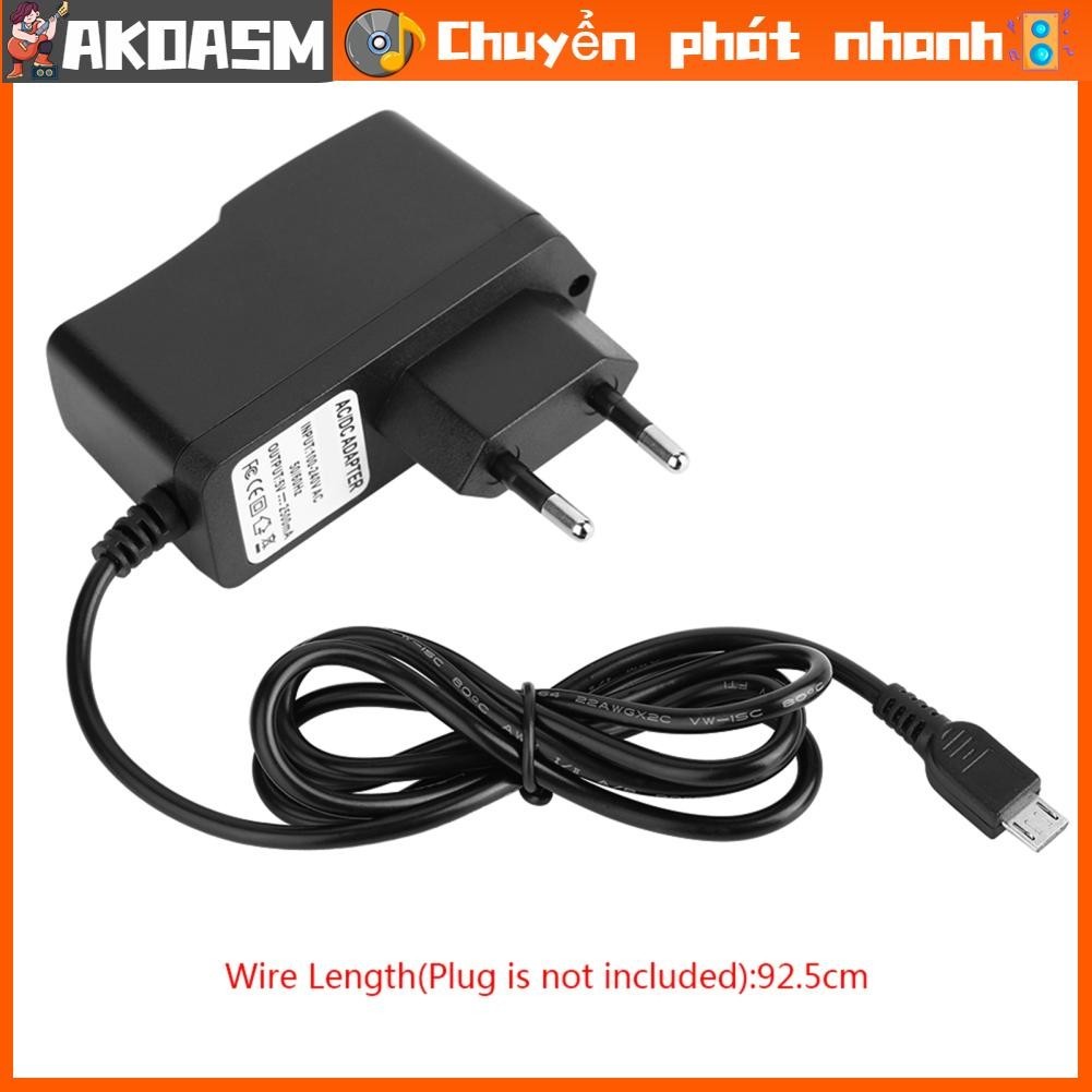 AKOASM Bộ chuyển đổi nguồn sạc Micro USB 5V 2.5A 100‑240V cho máy tính ...