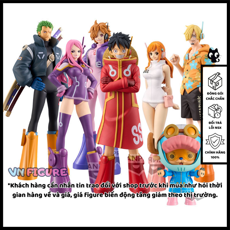 [Chính Hãng Tháng 6-9] Mô hình ONE PIECE DXF Team Mũ Rơm Đảo Trứng ...