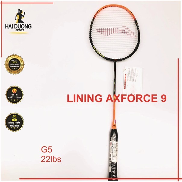 VỢT CẦU LÔNG LINING AXFORCE 9 CAM ĐEN CHÍNH HÃNG (CÁI) | Shopee Việt Nam