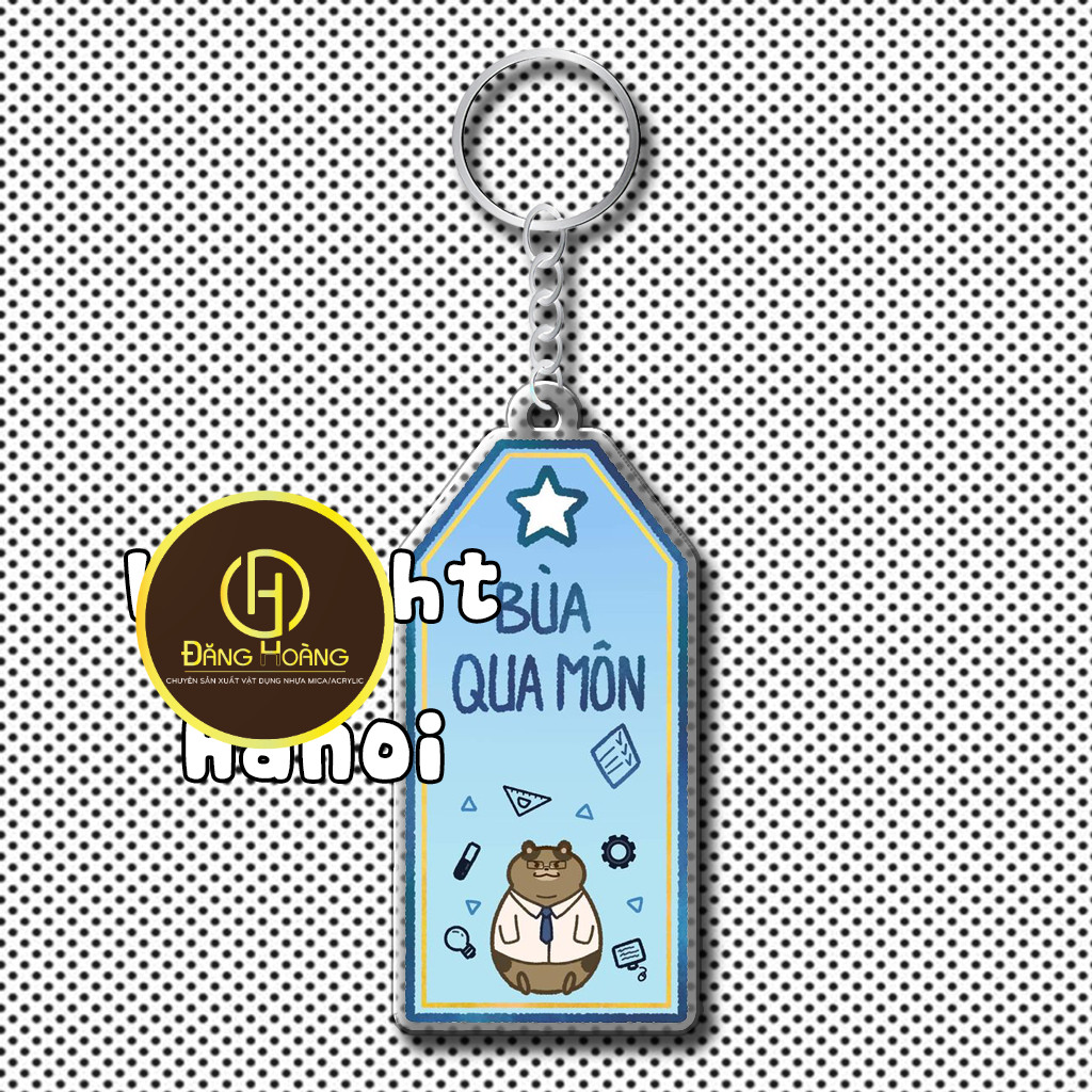Móc Khoá Chibi Bùa Qua Môn Cute Động Vật Mông Học Dễ Thương Móc Treo ...