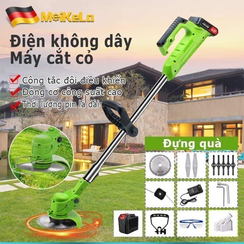 Máy cắt cỏ, pin ammono tỉa khủng khiếp 15000mAh, bảo hành động cơ 1800W ...