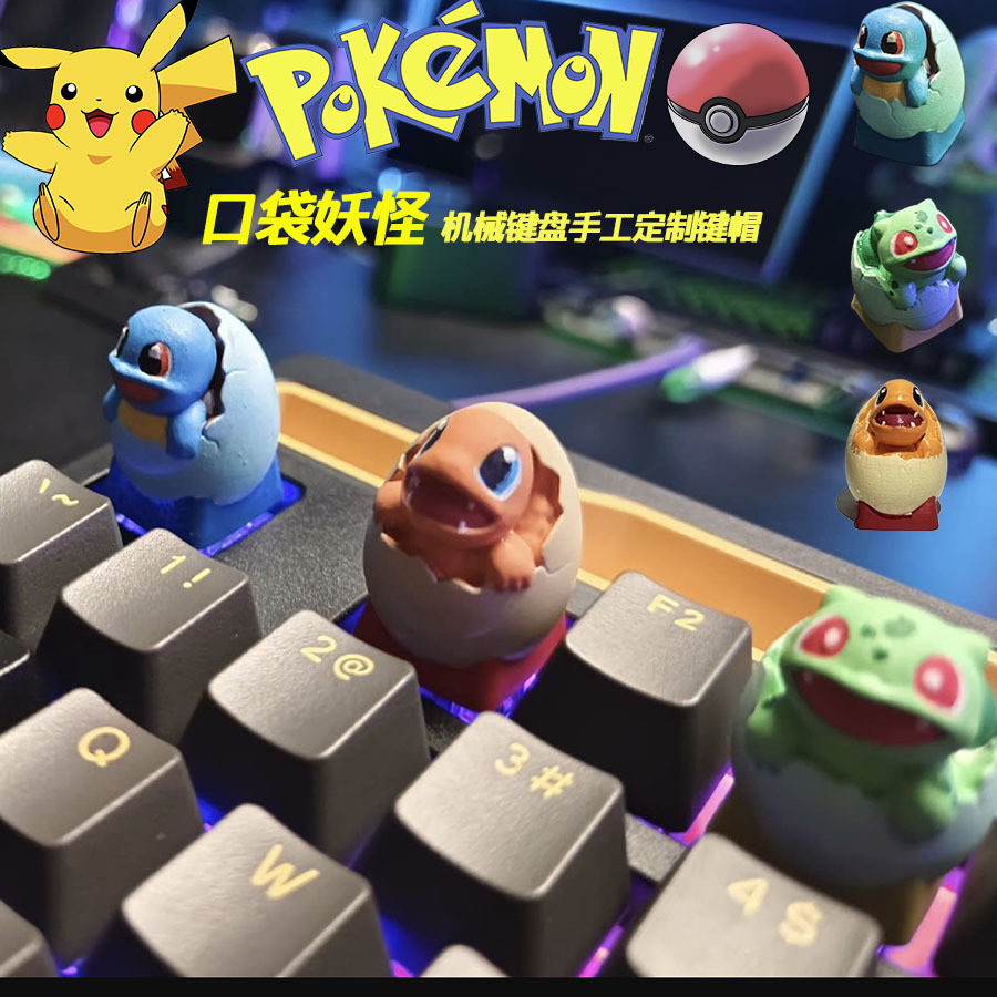 Bộ sưu tập keycaps bàn phím cơ học cá nhân hóa Pokémon thủ công ...