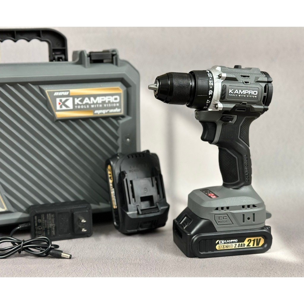 Máy Khoan Pin 2 Chức Năng KAMPRO K-9021 Không Chổi Than Đầu Kẹp ...