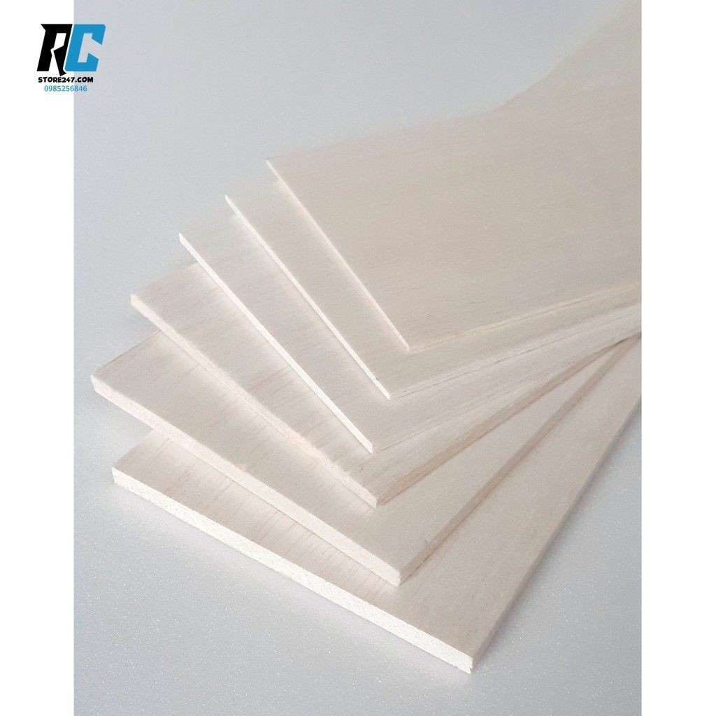 [RcVietnam] Combo 5 tấm gỗ balsa siêu nhẹ dày 3mm, 4mm, 5mm bản100mm ...