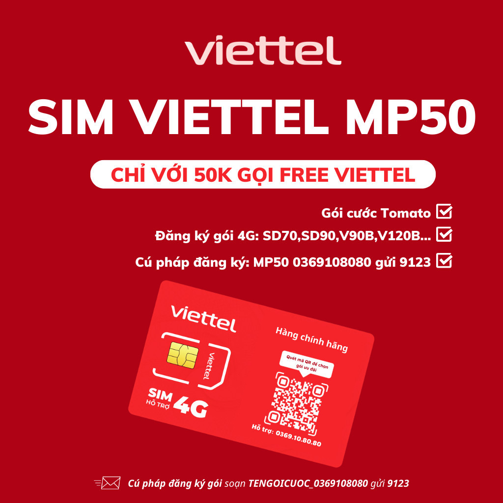 ( FREE VIETTEL ) SIM 4G VIETTTEL MP50 MIỄN PHÍ CÁC CUỘC GỌI NỘI MẠNG ...