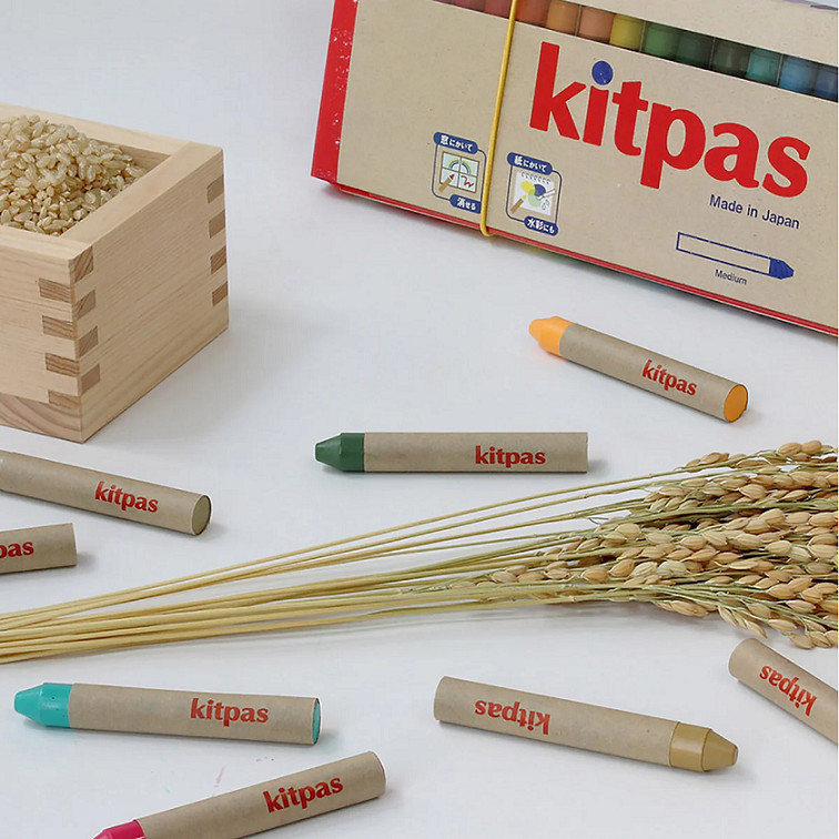 BỘ BÚT MÀU SÁP NIHON RIKAGAKU KITPAS RICE BRAN WAX ART CRAYONS B-KMRW | Shopee Việt Nam