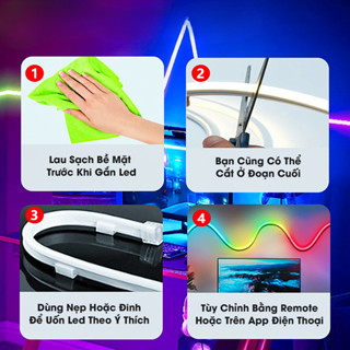 Đèn LED NEON ROPE LIGHT - Dây đèn neon chạy đuổi aRGB trang trí decor ...