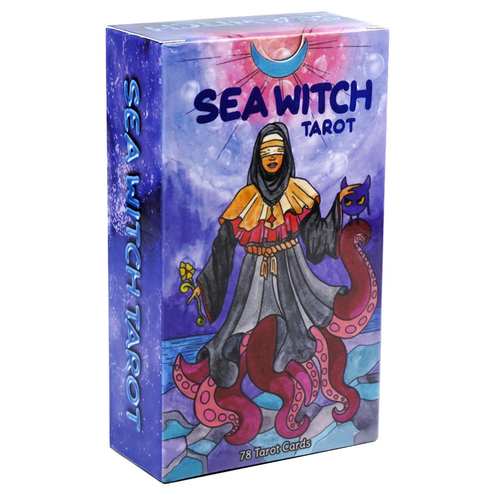 Board Game 12X7cm Sea Witch Tarot Sea Witch Tarot Thẻ tiếng Anh đầy đủ ...