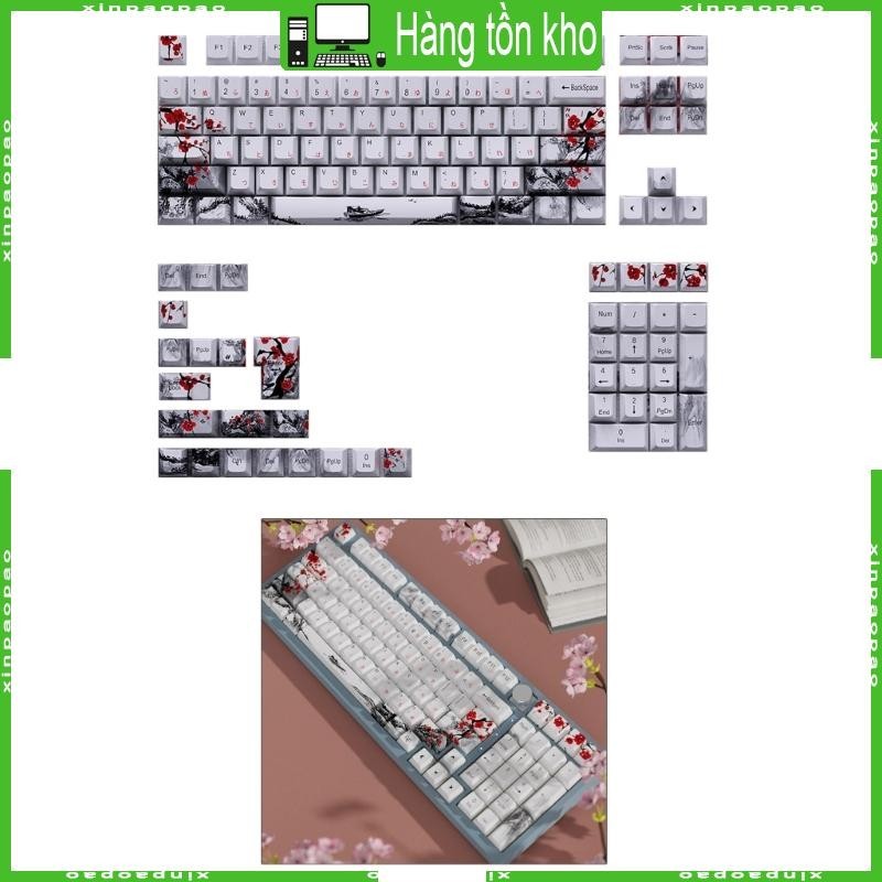 Xi 128 Phím PBT Keycap Hoa Mai Thăng Hoa Nga Hàn Quốc Nhật Bản Keycaps ...